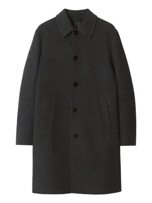 Burberry Wool Car Coat - Grey