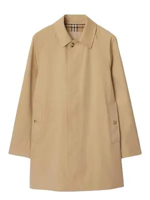 Burberry Cotton Camden Heritage Car Coat - Yellow