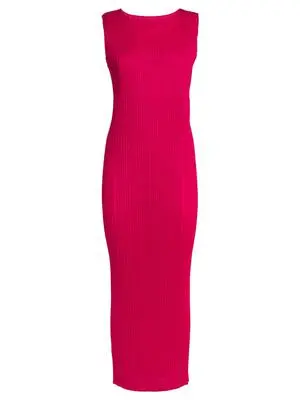 Issey Miyake Basics Maxi Dress Pink