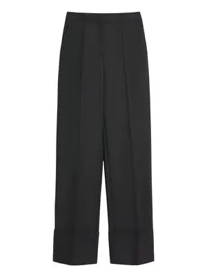 Valentino Garavani Wool Tailored Trousers - Black
