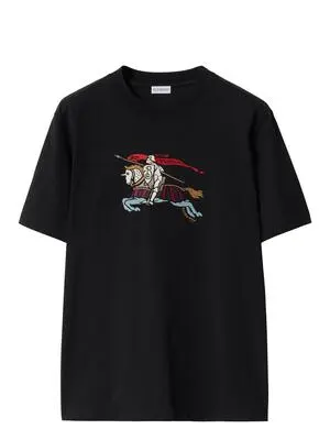 Burberry Cotton Ekd T-shirt - Black