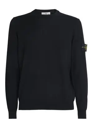 Stone Island Virgin Wool-blend Sweater - Black