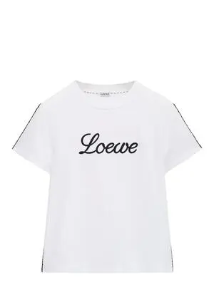 Loewe Stretch-cotton Logo T-shirt - White