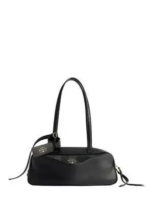 Balenciaga Small Leather Carrie Bowling Top-handle Bag - Black