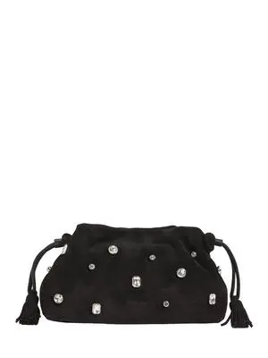 Veronica Beard Suede Stash Cross-body Bag - Black
