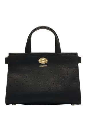 Burberry Mini Calfskin Cotswolds Tote - Black