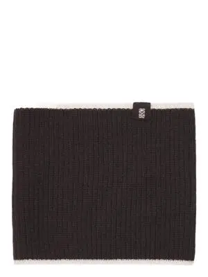 Sandro Wool Neck Warmer - Brown