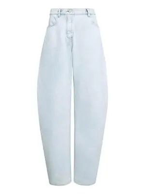 Alaïa Round Wide-leg Jeans - Blue