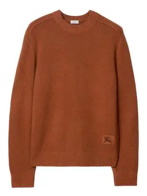 Burberry Cashmere-blend Ekd Sweater - Orange