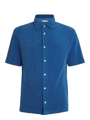 Jacob Cohen Cotton Towel Short-sleeve Shirt - Blue