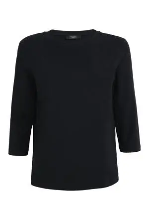 Max Mara Stretch-cotton T-shirt - Black