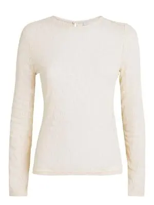 Claudie Pierlot Floral Lace Top - White