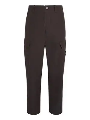 Stone Island Ghost Piece Cotton Cargo Trousers - Brown