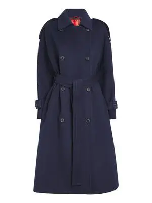 Max & Co. Virgin Wool Double-breasted Coat - Blue