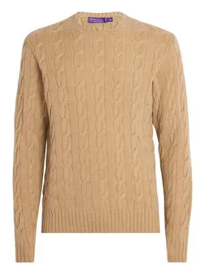 Ralph Lauren Purple Label Cashmere Cable-knit Sweater - Beige