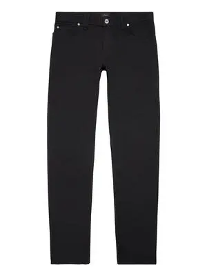 Brioni Stretch-cotton Chinos - Black