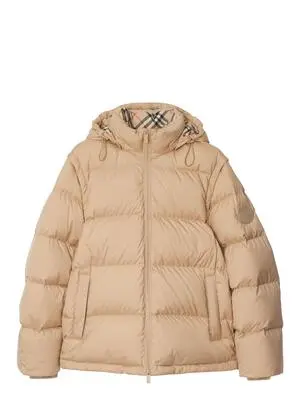 Burberry Detachable-sleeve Puffer Jacket - Beige
