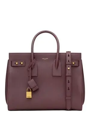 Saint Laurent Small Sac De Jour Tote Bag - Burgundy