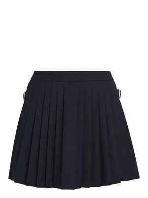 Sandro Pleated Mini Skirt - Blue