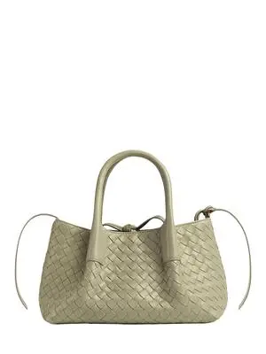 BOTTEGA VENETA Small Leather Intrecciato Pinacoteca Tote