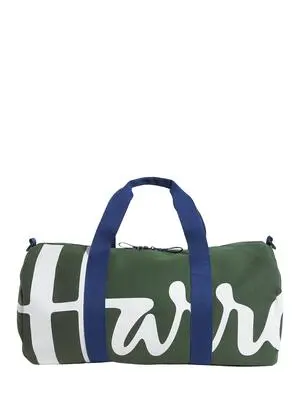 Harrods Harrods Cotton Logo Barrel Bag Green