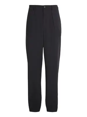 Giorgio Armani Virgin Wool Tailored Trousers - Blue