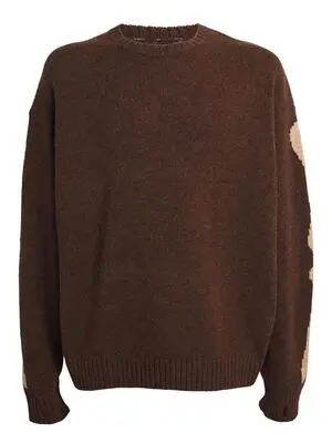 Kapital Wool Intarsia Sweater - Brown