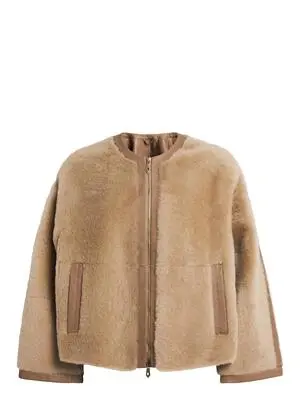 Max Mara Atelier Shearling Jacket - Beige