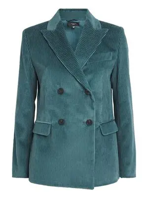 MAX MARA Corduroy Double-Breasted Blazer