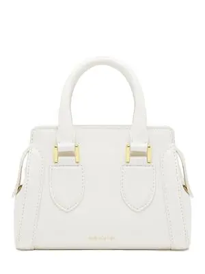 Alexander McQueen Mini Leather Birdee Bag - White