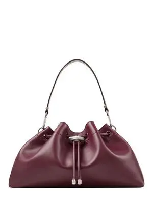 JIMMY CHOO Medium Cinch Leather Shoulder Bag - Red
