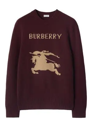 Burberry Wool-cashmere Ekd Sweater - Red
