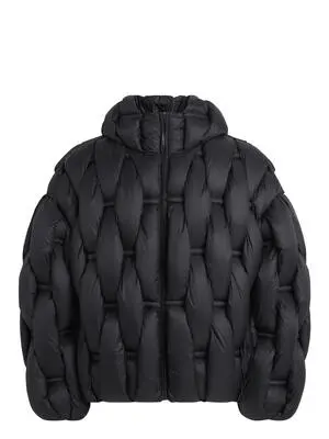 RAXXY 3d Woven Down-filled Puffer Jacket - Black