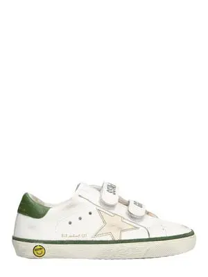 GOLDEN GOOSE Leather Old School Sneakers - Green