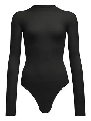 Alaïa Cashmere Long-sleeve Bodysuit - Black