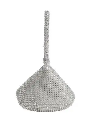 DAVID CHARLES Diamanté Dolly Bag - Silver