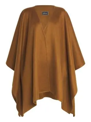 Brioni Cashmere Double-faced Cape - Brown
