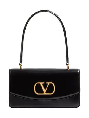 Valentino Garavani Leather Top Handle Bag - Black
