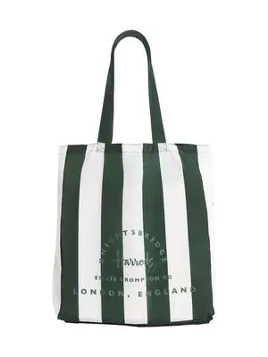 Harrods Logo Pocket Shopper Bag - Green