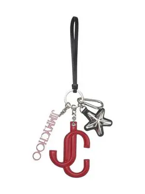 JIMMY CHOO Logo Bag Charm - Red
