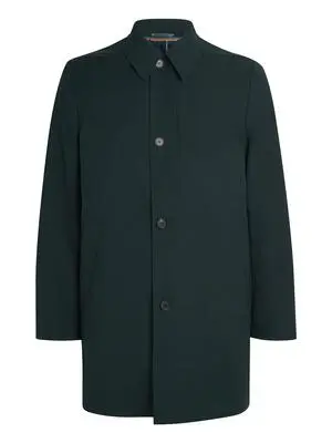 Paul Smith Wool Mac With Gilet - Green