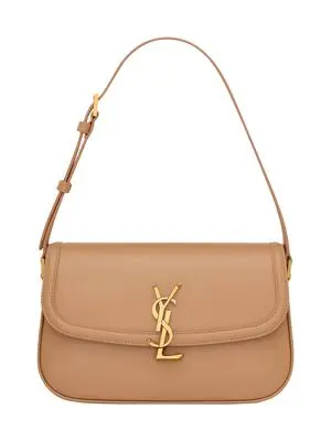 Saint Laurent Medium Solferino Satchel - Beige