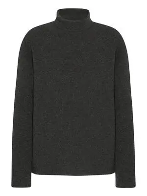 THE ROW Heiti Cashmere Rollneck Sweater - Grey