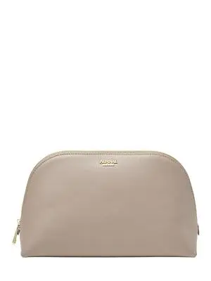 ASPINAL OF LONDON Large Leather Makeup Bag - Neutral
