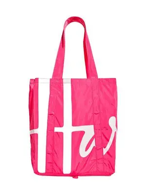 Harrods Logo Pocket Shopper Bag - Pink