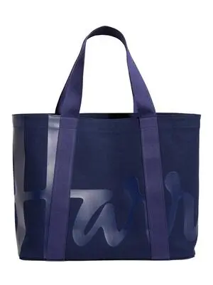 Harrods Cotton Logo Tote Bag - Navy