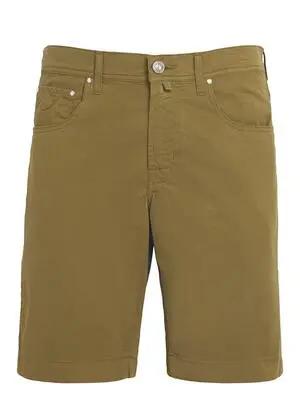Jacob Cohen Stretch Cotton Nicolas Bermuda Shorts - Green