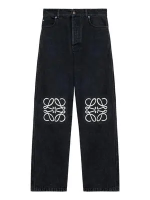 Loewe Anagram Baggy Jeans - Black