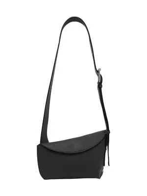 Alexander McQueen Leather Sling Cross-body Bag - Black