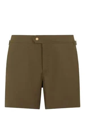 TOM FORD Poplin Swim Shorts - Green